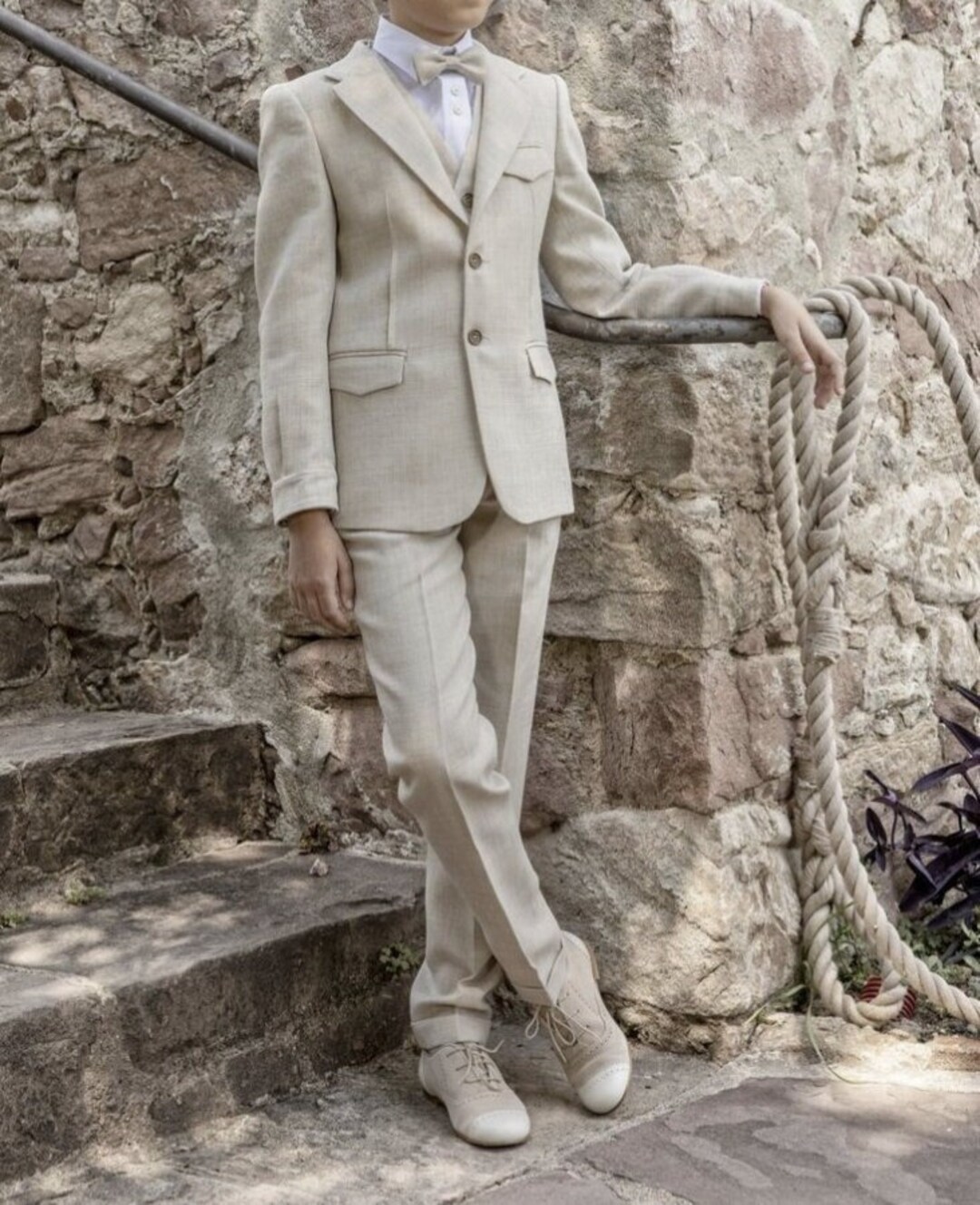 Kid Linen Suit Boy Stylish Suit Kid Toddler Suit Boy 3 Piece Suit ...