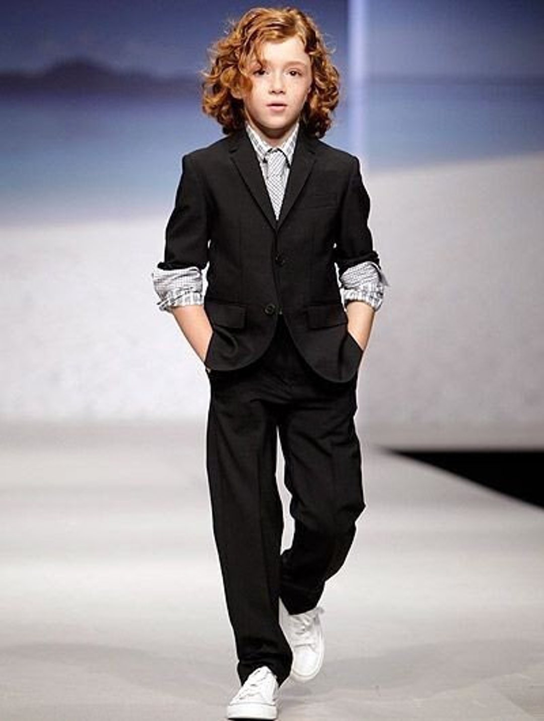 Boy Kid Suit Kid Wedding Wear Suit Boy Toddler Suit Black 2 Piece Suit ...