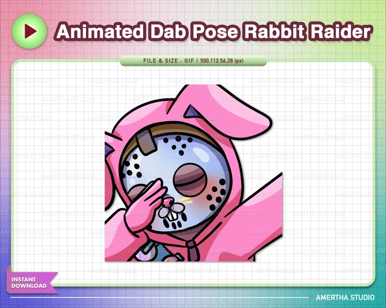 Dab Pose - Rabbit Trooper Animated Emotes | Twitch Emote | Streamer ...