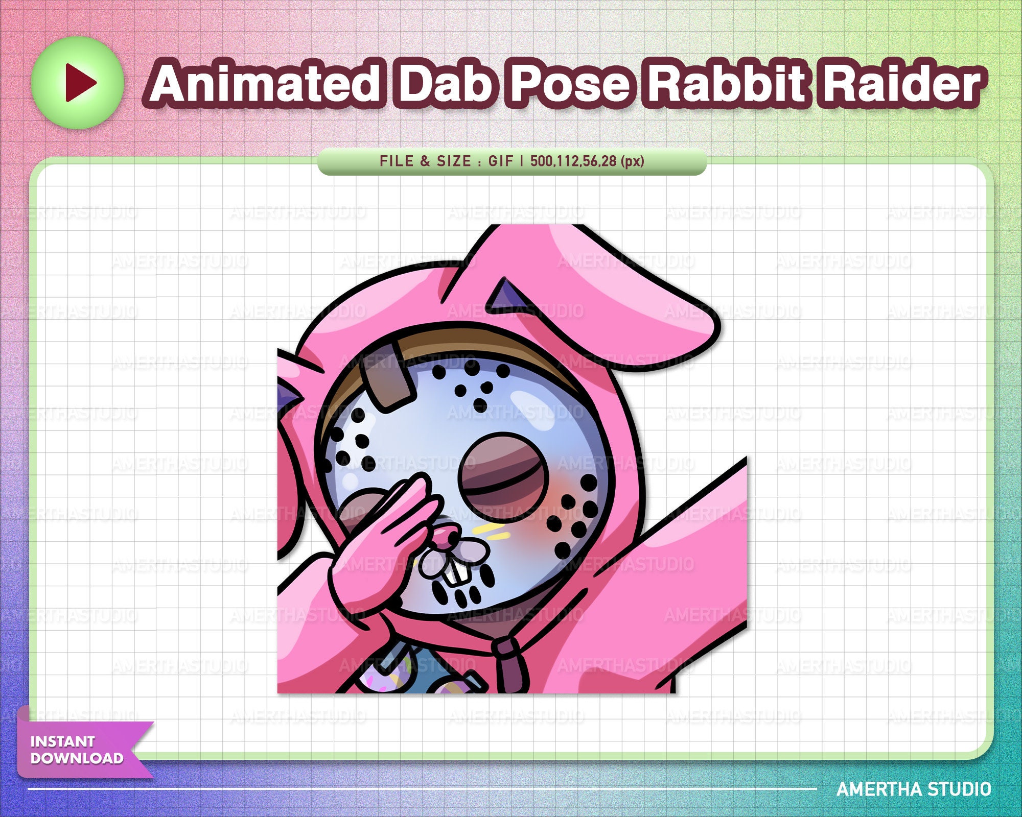 Dab Pose - Rabbit Trooper Animated Emotes | Twitch Emote | Streamer ...