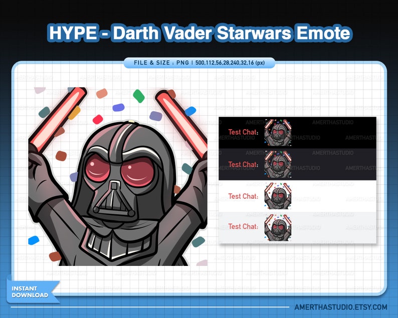 HYPE - Darth Vader Starwars Twitch Streamer Emotes | Youtube Emotes ...