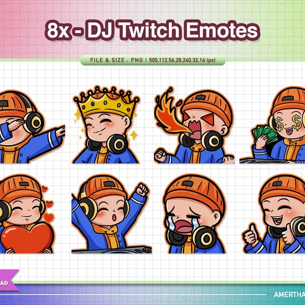 Dj Twitch Emotes - Etsy