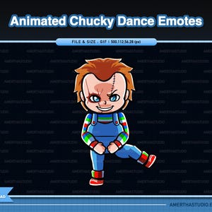 Animated Emotes Chucky Dance | Twitch Emote | Streamer Emote | Discord ...