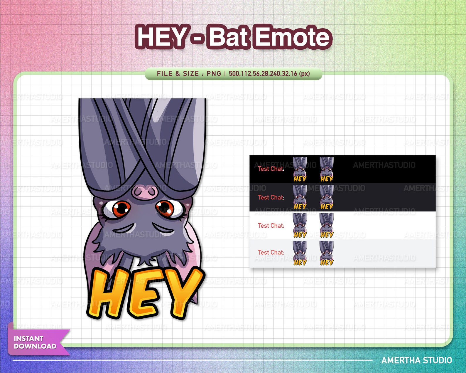 Hey - Bat Twitch Emotes | Twitch Emote | Astronaut | Streamer Emote ...