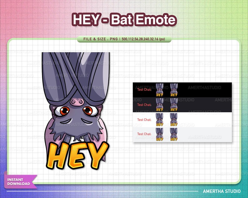 Hey Bat Twitch Emotes Twitch Emote Astronaut Streamer Emote Discord ...