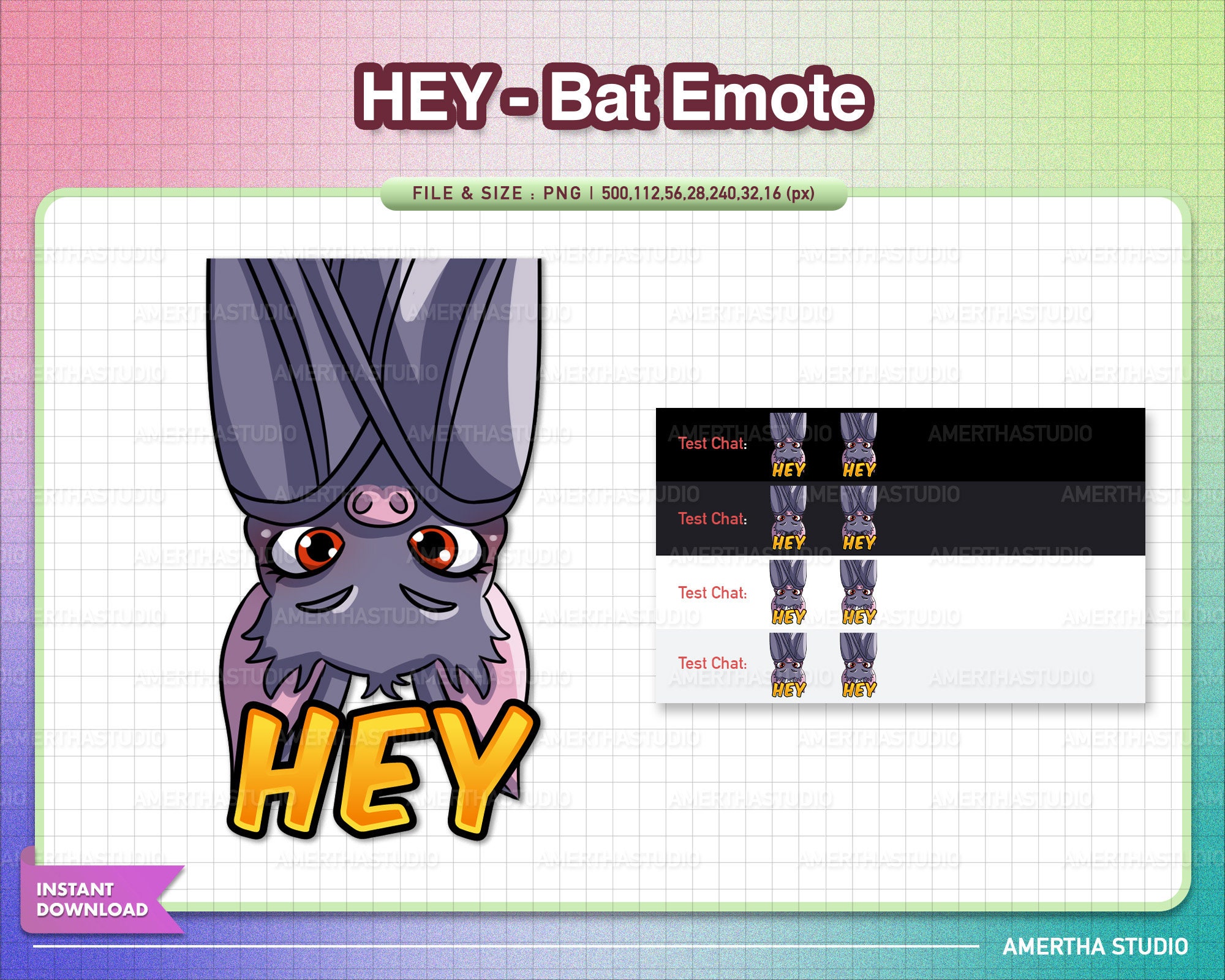Hey Bat Twitch Emotes Twitch Emote Astronaut Streamer Emote Discord ...