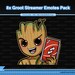 Reverse GROOT Guardian of Galaxy Twitch Streamer Emotes Youtube Emotes ...