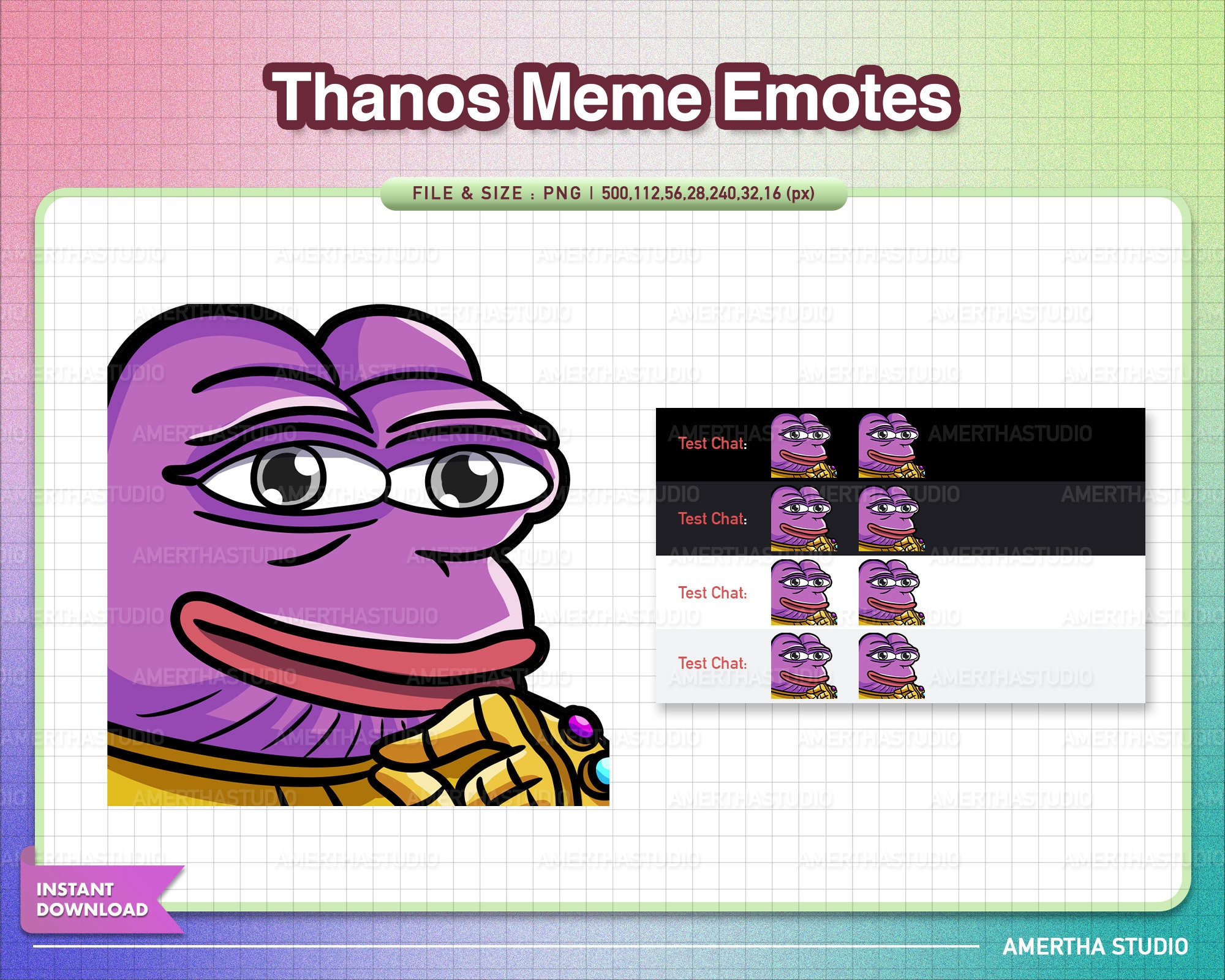 Thanos Meme Twitch Emotes Kawaii Emotes Cute Emotes Twitch Emotes Text ...