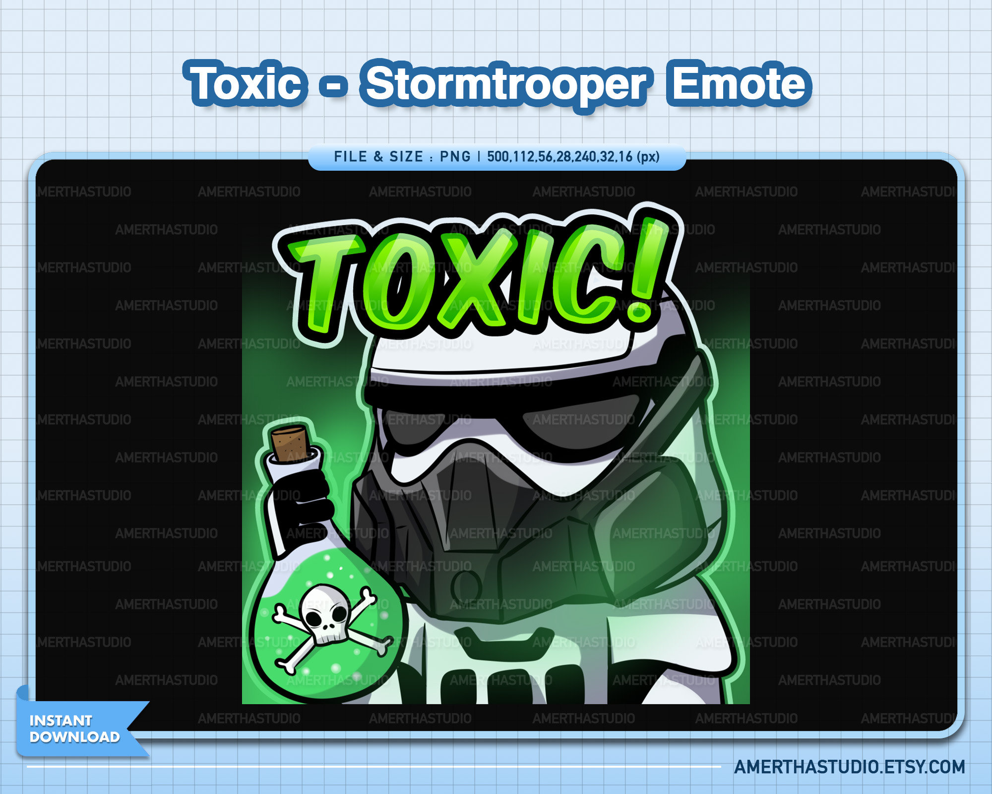 Toxic - Stormtrooper Starwars Twitch Streamer Emotes | Youtube Emotes ...