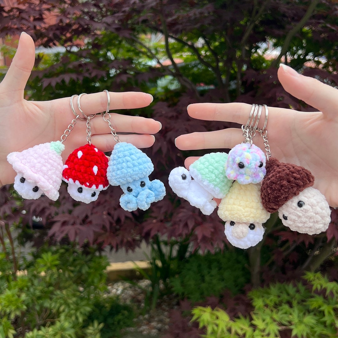 Large Key Ring Bundle (any 5 Key Rings) | Cute Mini Crochet Keyrings ...