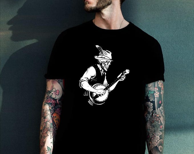 Deadhead Banjo T-shirt - Etsy
