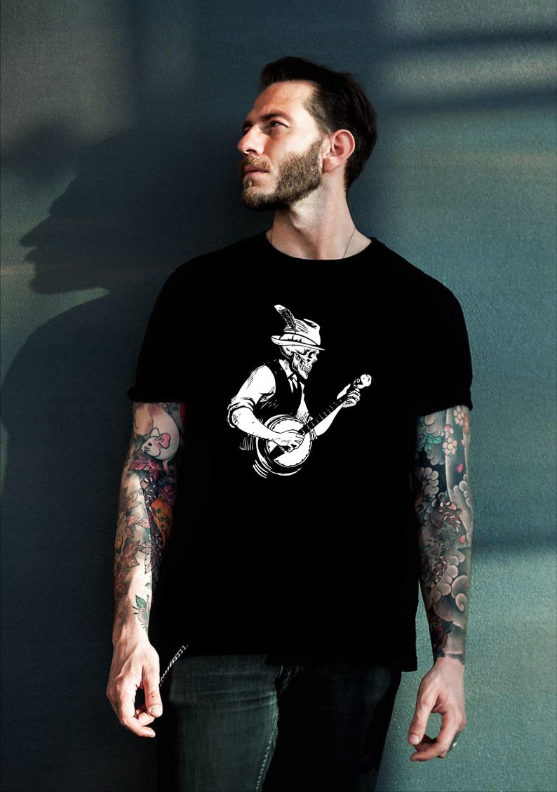 Deadhead Banjo T-shirt - Etsy