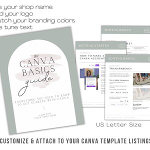Canva Seller Resource, Customer Instruction | Editable Template ...