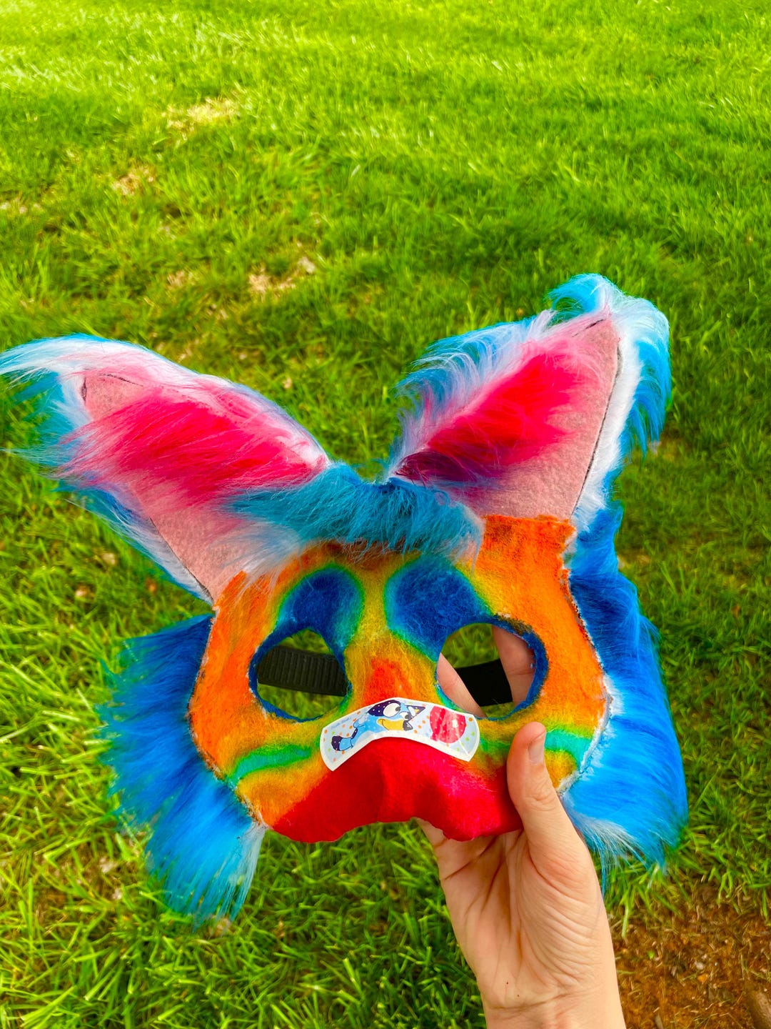 Colorful Clown Therian Mask | Furry | Therian | Cosplay | Mask ...