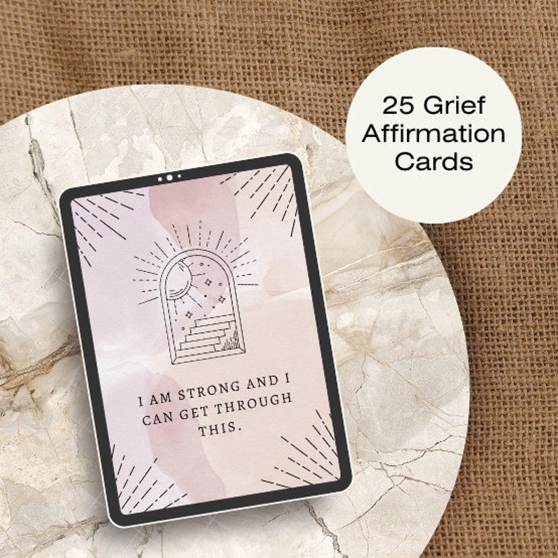 Grief Affirmation Cards: 25 Printable Comfort Quotes (digital Download ...