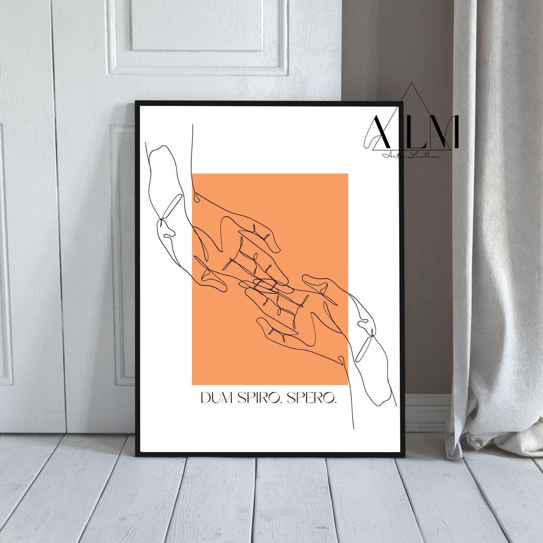 Dum Spiro Spero Art, Contemporary Design, Positive Thinking, Words and ...