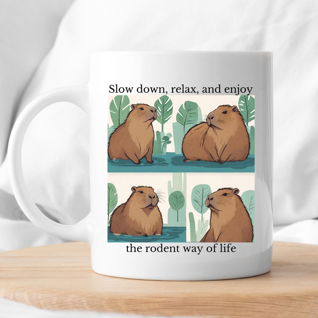 Capybara Mug Funny Capybara Mug Capybara Gift Capybara - Etsy
