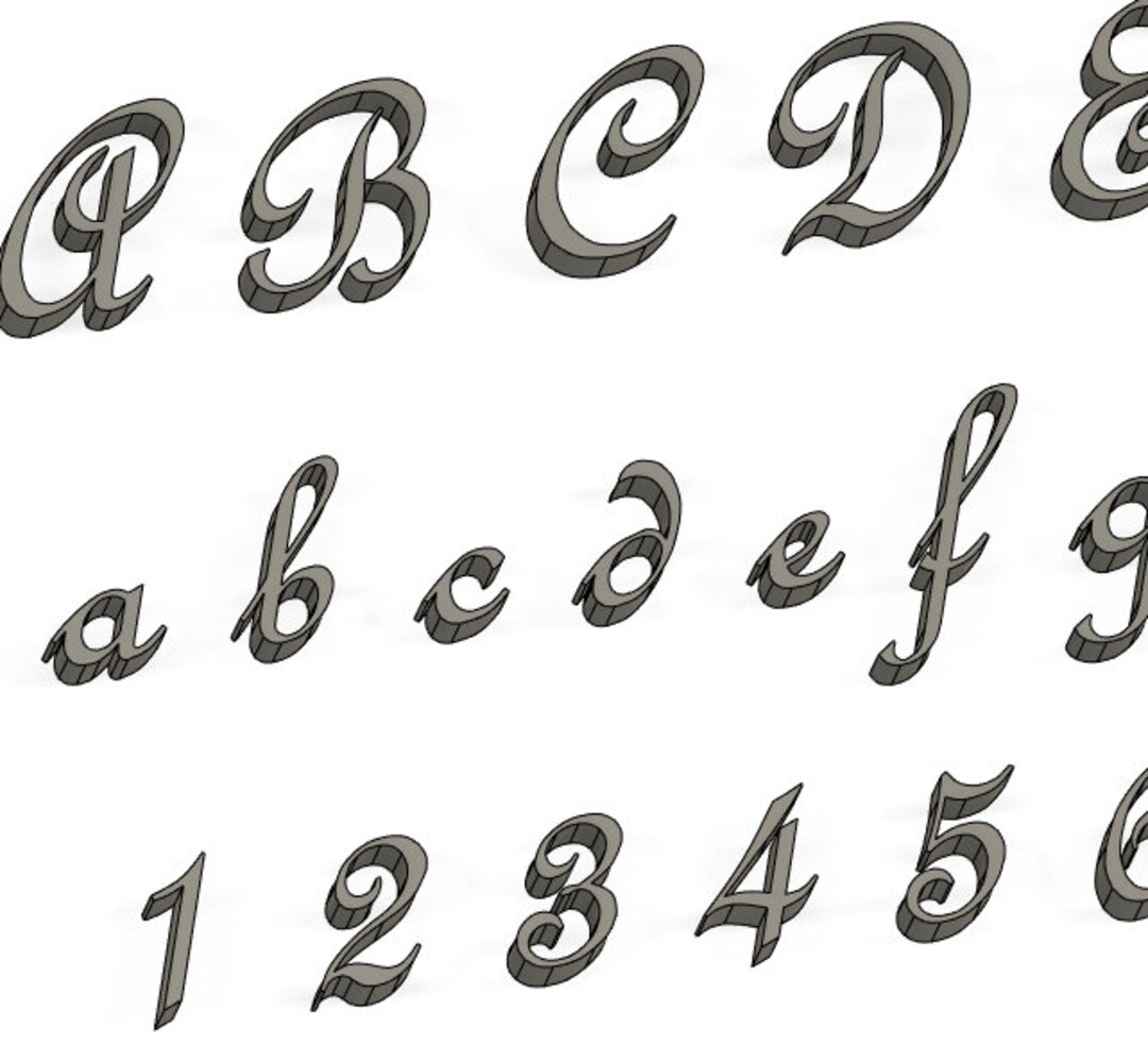 3D STL File Print Letter Package Download - Etsy