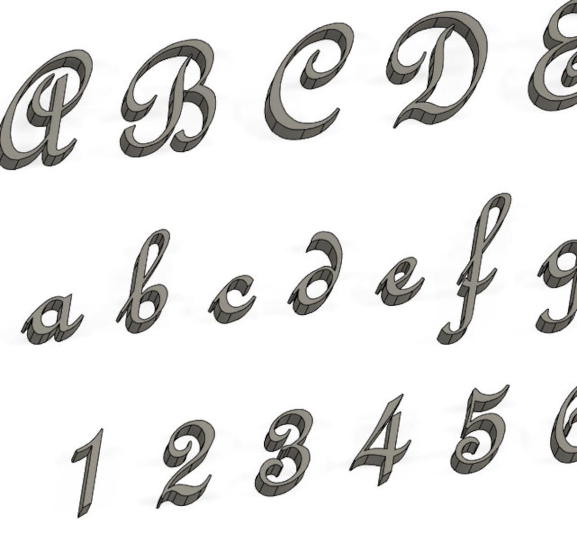 3D STL File Print Letter Package Download - Etsy