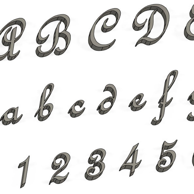 3d Numbers - Etsy