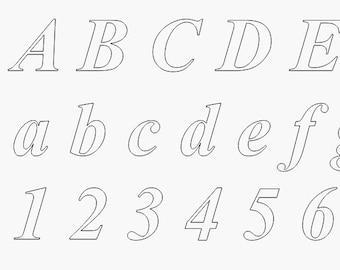 Lasercut Letters and Numbers ABC for Laser Cutting - Etsy