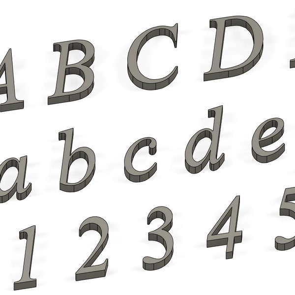 3d Letter Stl File - Etsy UK