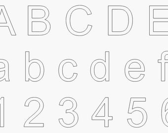 Lasercut Letters and Numbers ABC for Laser Cutting - Etsy