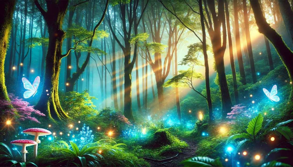 Mythical Forest Digital Wallpaper Set - Set of 5 - Etsy