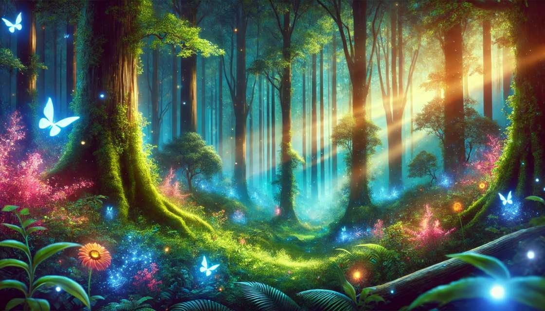 Mythical Forest Digital Wallpaper Set - Set of 5 - Etsy