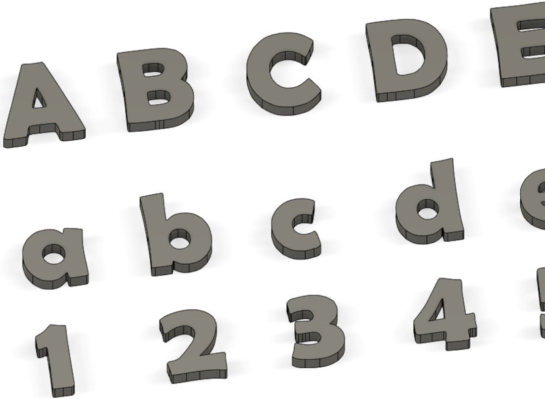 3D STL File Print Letter Package Download - Etsy
