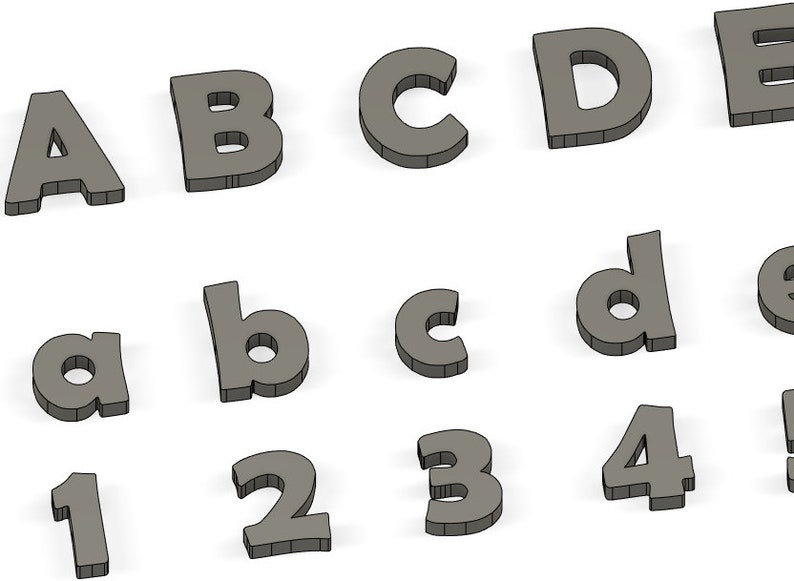 3D STL File Print Letter Package Download Etsy