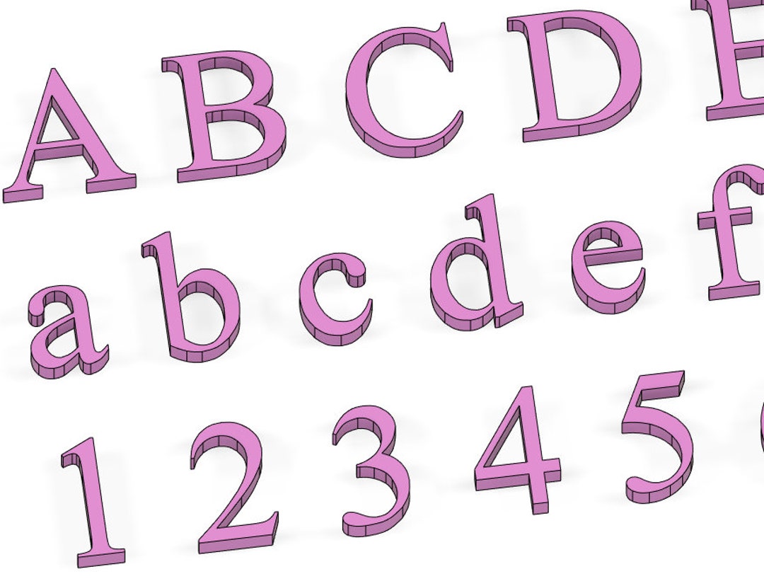 3D STL File Print Letter Package Download - Etsy