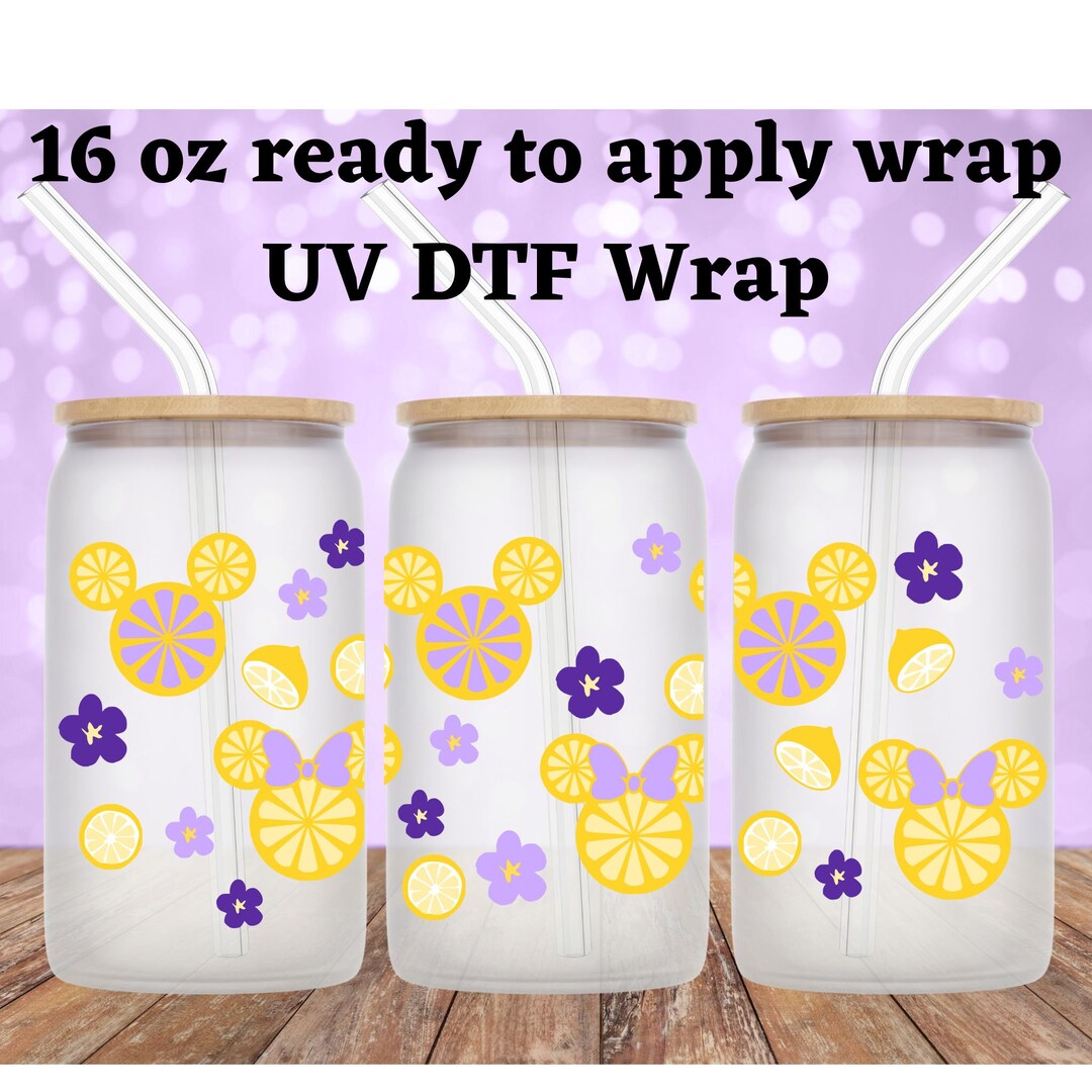 UV DTF Magical Violet Lemonade Cup Wrap for 16oz. Glass Can - Etsy