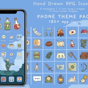 RPG Adventure Fantasy Icon Set | Anime and Game Inspired Ios App Icons ...