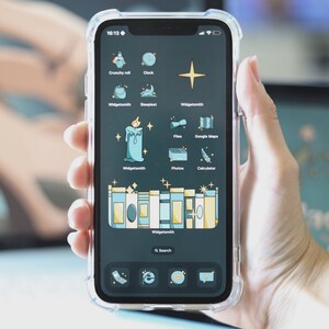 Magical Dark Academia Icon Set Anime Aesthetic Ios App Icons ...