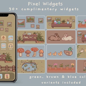 Cottagecore Pixel | Cute Aesthetic Ios App Icons, Kawaii Pixel ...