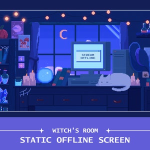 Witch Room Pixel Stream Scenes: Animated Retro Overlay (digital ...