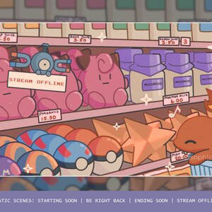 Retro Pokemart Inspired Animated Stream Scenes (digital Download) - Etsy