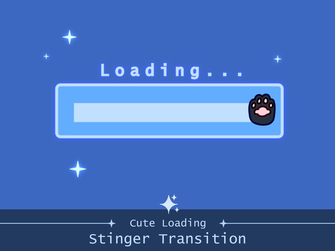 Cute Loading Stinger Transition | OBS Scene Transition | Cat Paw ...
