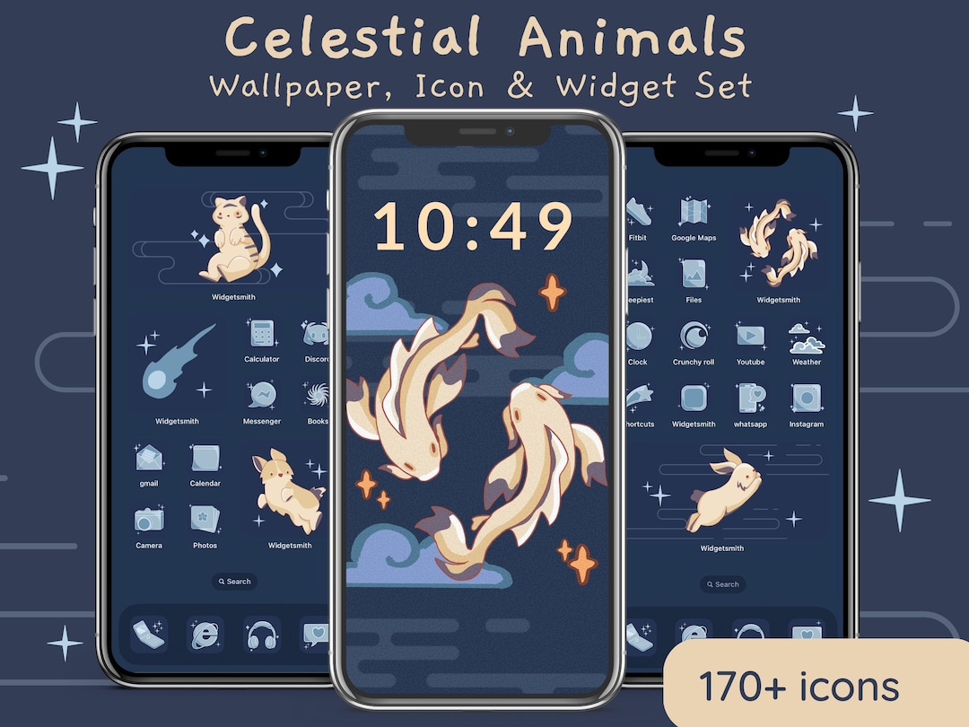 Celestial Animals Icon Set | Aesthetic Ios App Icons, Wallpapers ...