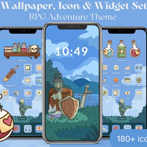 RPG Adventure Fantasy Icon Set Anime and Game Inspired Ios - Etsy