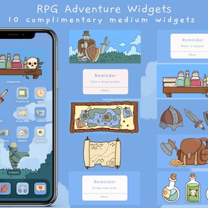 RPG Adventure Fantasy Icon Set | Anime and Game Inspired Ios App Icons ...