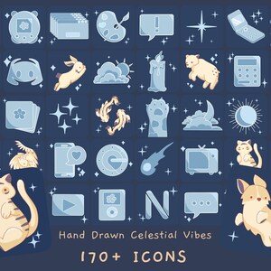 Celestial Animals Icon Set | Aesthetic Ios App Icons, Wallpapers ...