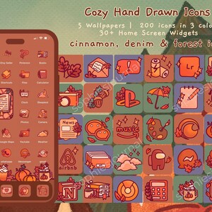 Pumpkin Spice | Hand Drawn Cozy App Icons, Cute Kawaii Wallpapers and ...