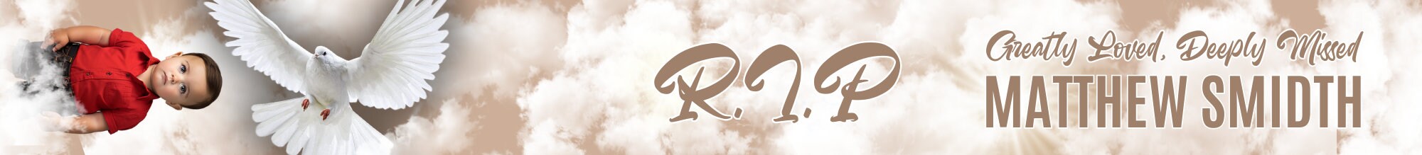 Memorial Ribbon Template Death Announcement Ribbon Memorial Design - Etsy