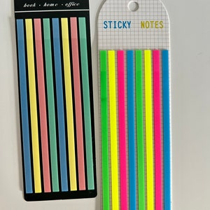 Long Sticky Notes Strips for Highlighting - Etsy