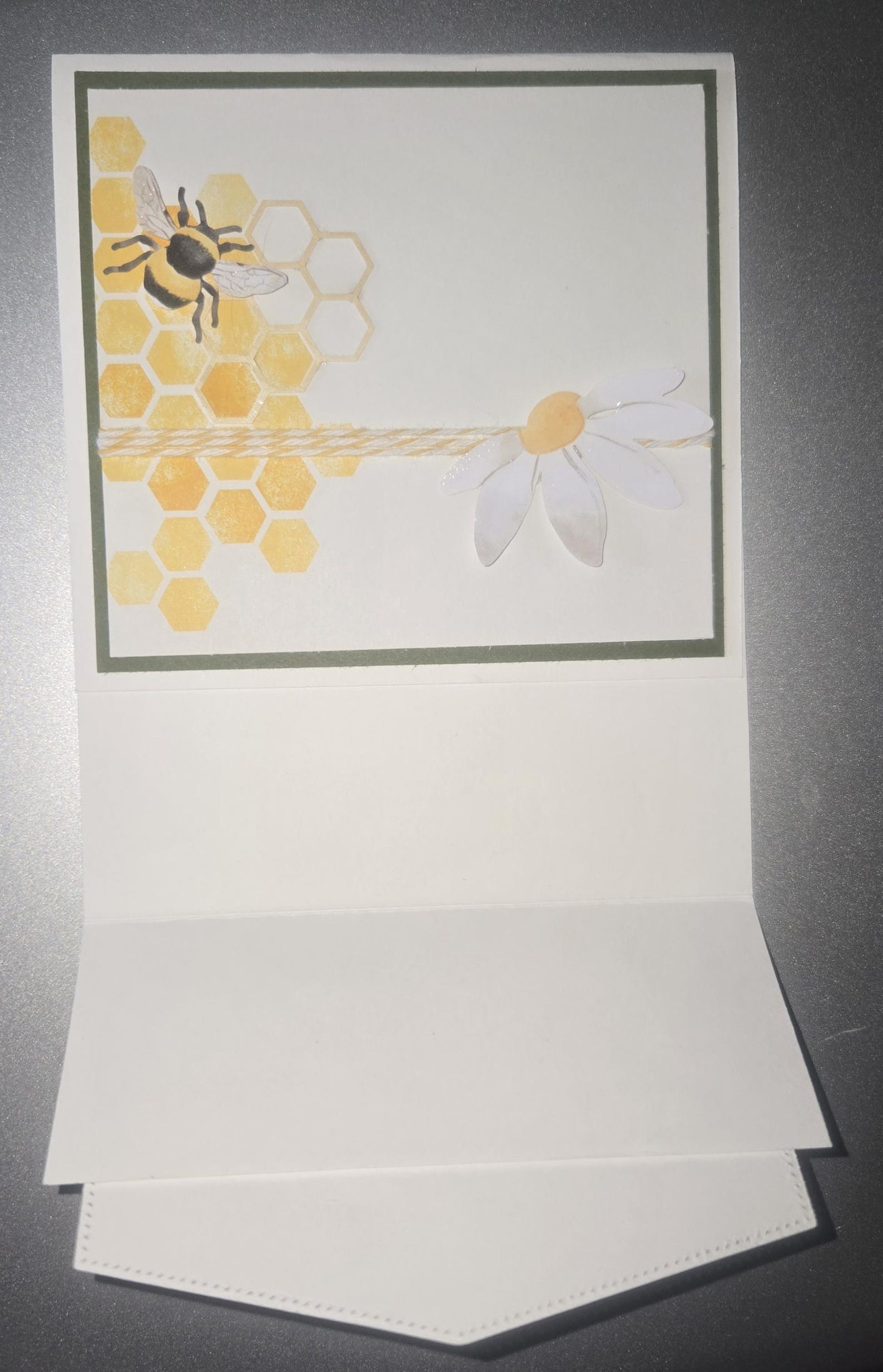 Bumblebee Happy Birthday Fun Fold Card [571] - Etsy