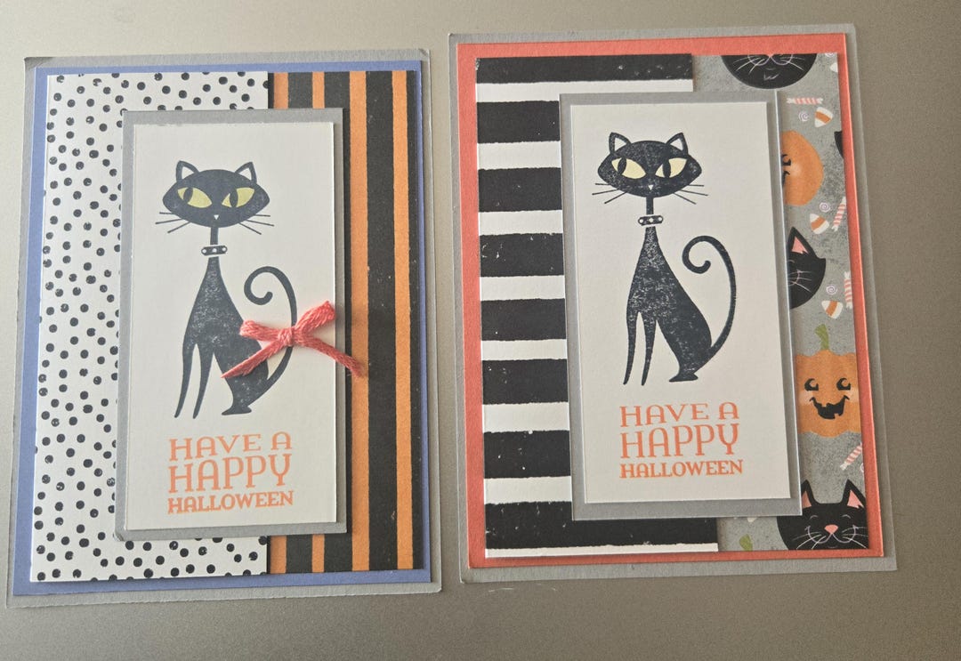 Handmade Halloween Fun Fold Card Set of 2 [408c] - Etsy