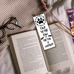 Cute Dog Themed Printable Bookmarks for Book Lovers, Paws Button ...