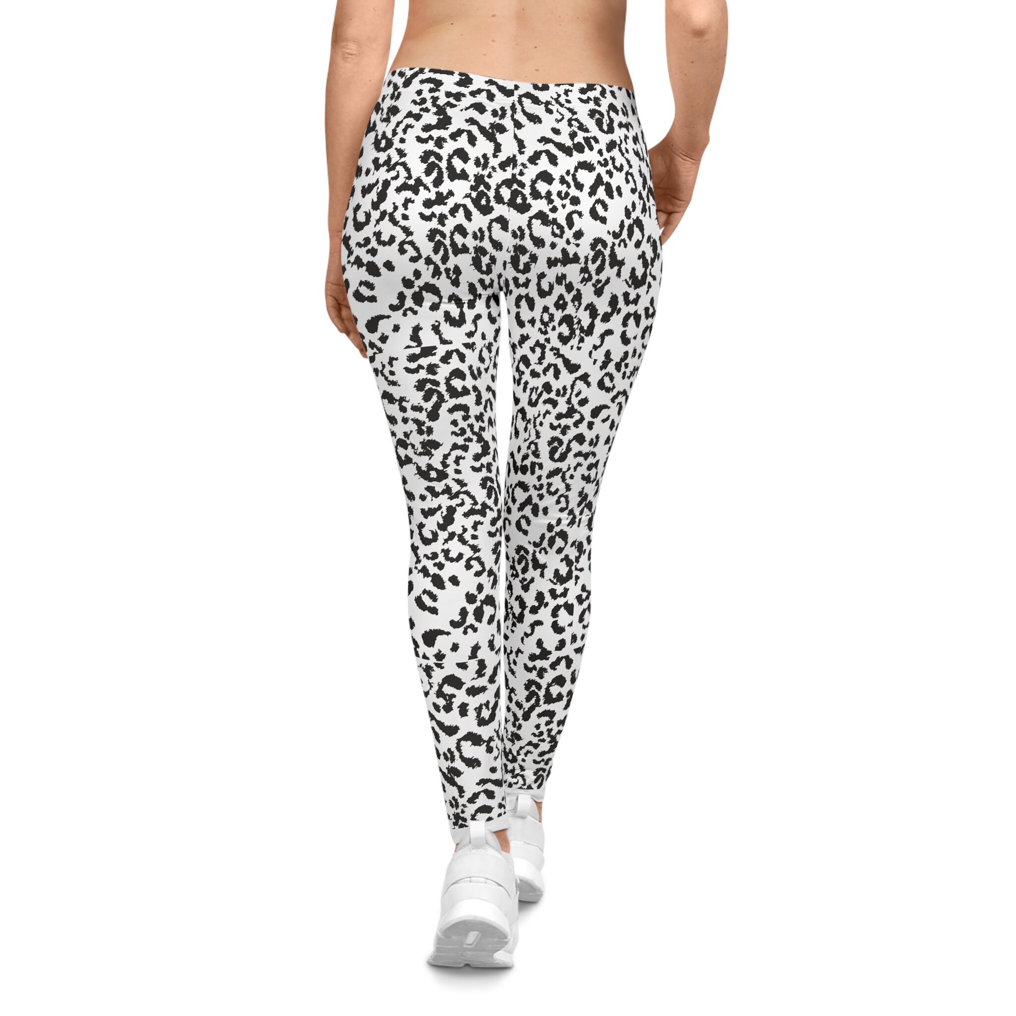 Snow Leopard Animal Print Exercise Tights : Bold Activewear for Women ...